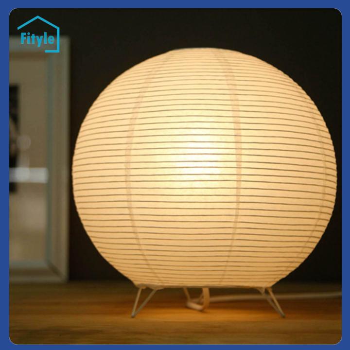 Fityle Japanese Style White Paper Lantern Lampshade Desk Lamp Shade ...