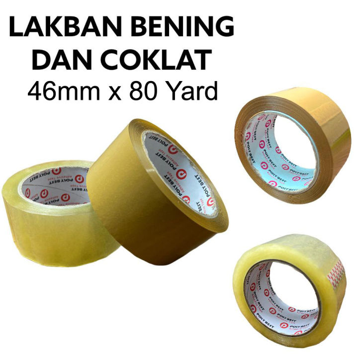 Lakban Bening Polybest 46mm x 80 Yard - Lakban Packing Murah | Lazada ...