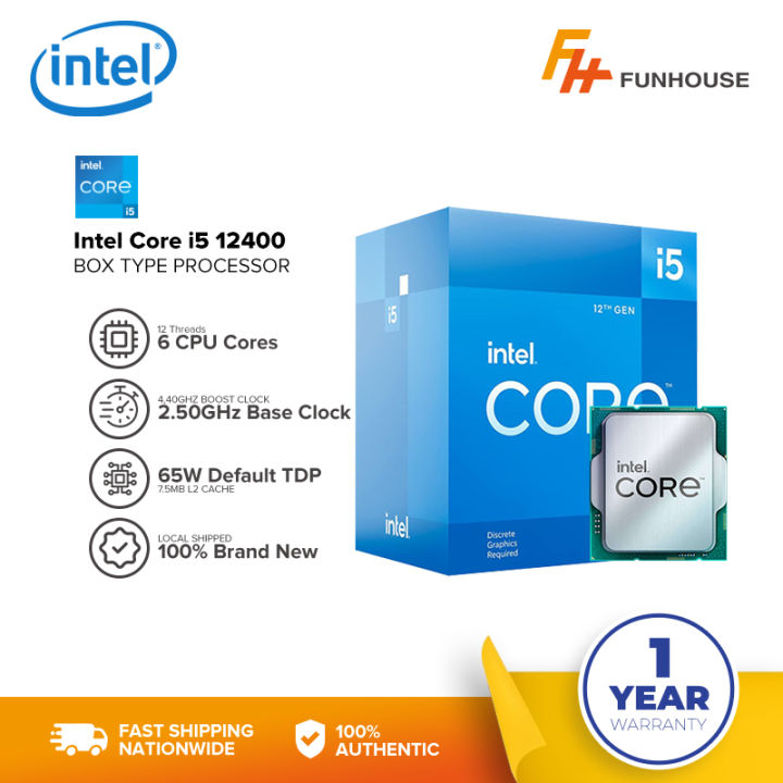 Funhouse Intel® Core™ i5-12400 (6 Cores, 12 Threads) Desktop CPU ...