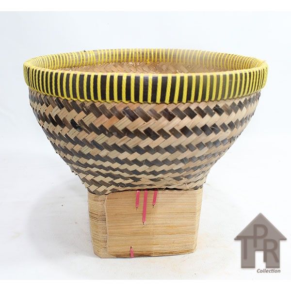Boboko Hitam Wadah Sangkul Nasi Bakul Tempat Nasi Bahan Anyaman Bambu ...