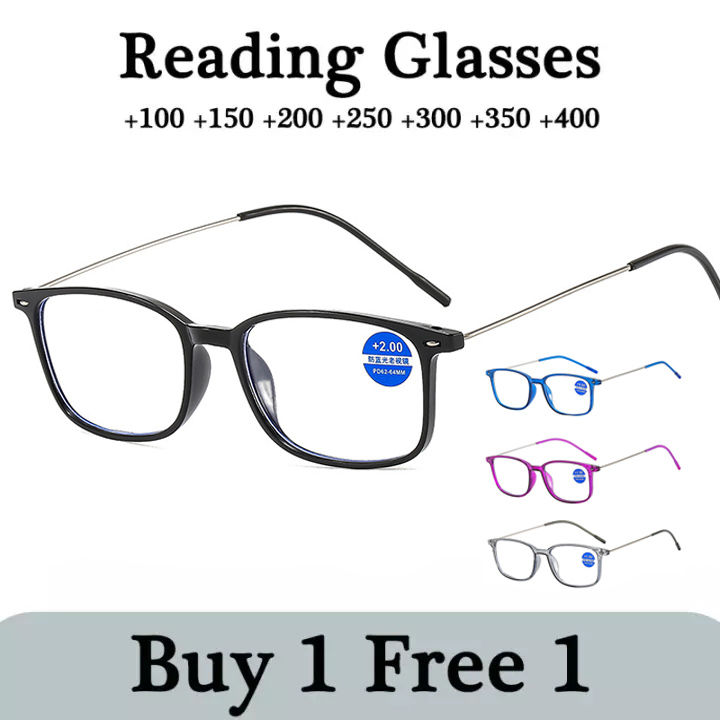【Buy1 Free 1】New Reading Glasse Unisex Presbyopic Glasses Anti-Blue ...