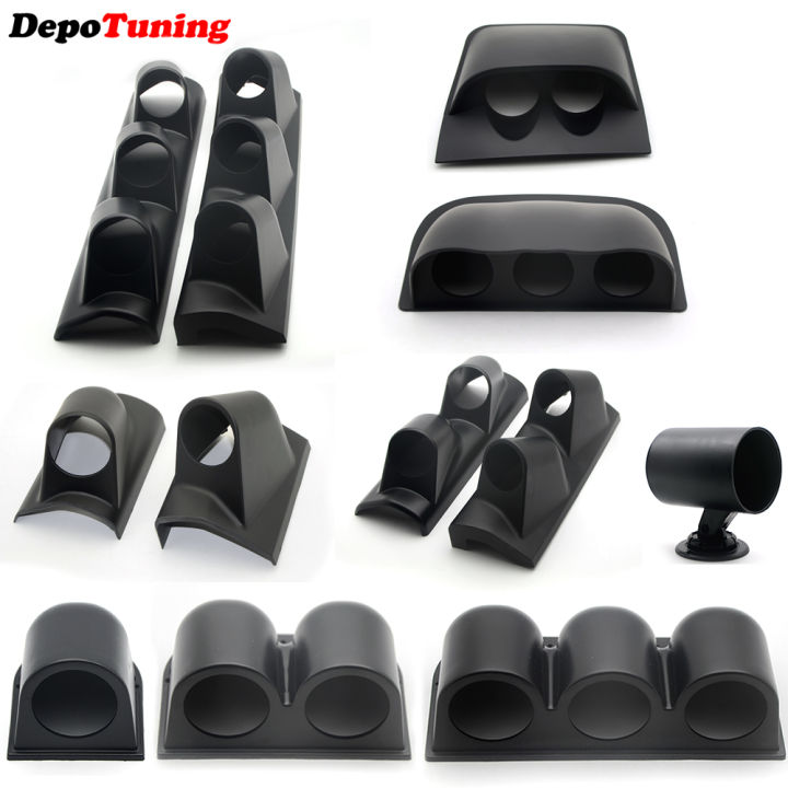 DepoTuning 2 '‘ 52mm Car Gauge Pod Universal Black Single/Double ...