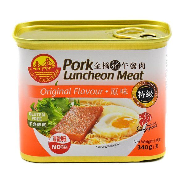 [Ready stock]Malaysia Golden Bridge Luncheon Meat 340g x 1 | Lazada