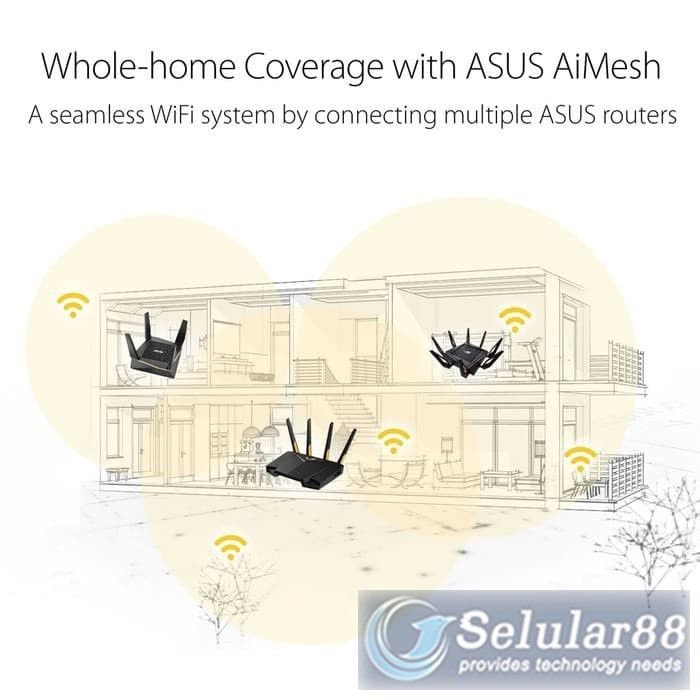 Asus TUF-AX3000 Dual Band WiFi 6 Gaming Router AiMesh AX 3000 ORIGINAL | Lazada Indonesia