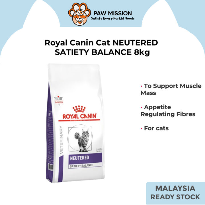 ROYAL CANIN CAT NEUTERED SATIETY BALANCE 8KG | Dry Cat Food | Lazada