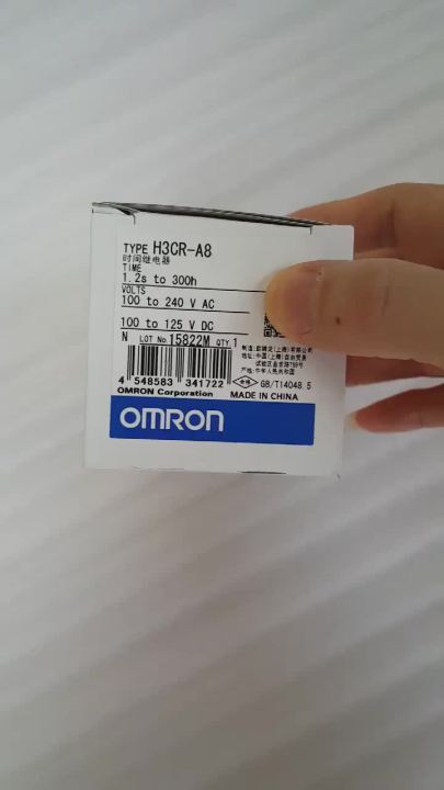 แท้ใหม่ OMRON H3CR-A A8 A8E เวลารีเลย์12-48VDC 100-240VAC | Lazada.co.th