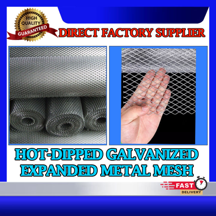 Expanded Wire Mesh Diamond Holes Hot-dipped Galvanized Expandable Wire ...