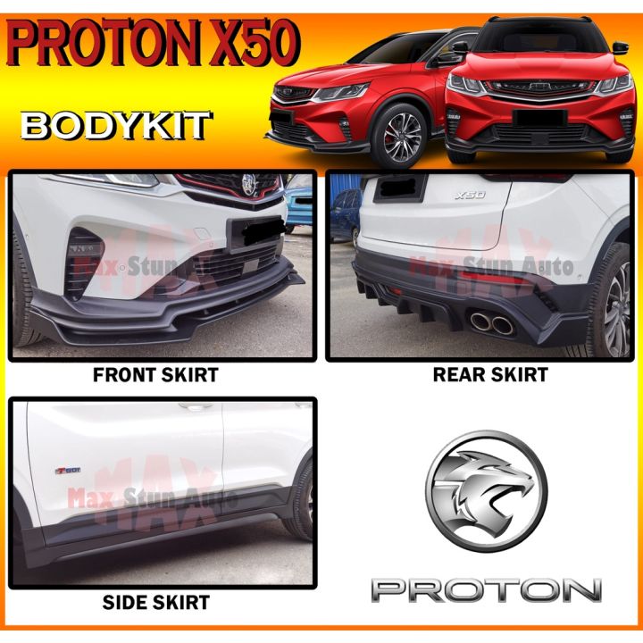PROTON X50 FULLSET BODYKIT X50 FRONT V-LIP SIDE SKIRT REAR SKIRT ...