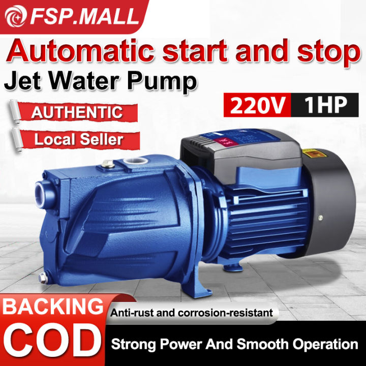 1200W Electric Water Pump Portable Motor Heavy Duty Jet Pump 1HP 60L/Min Shallow Well Self ...