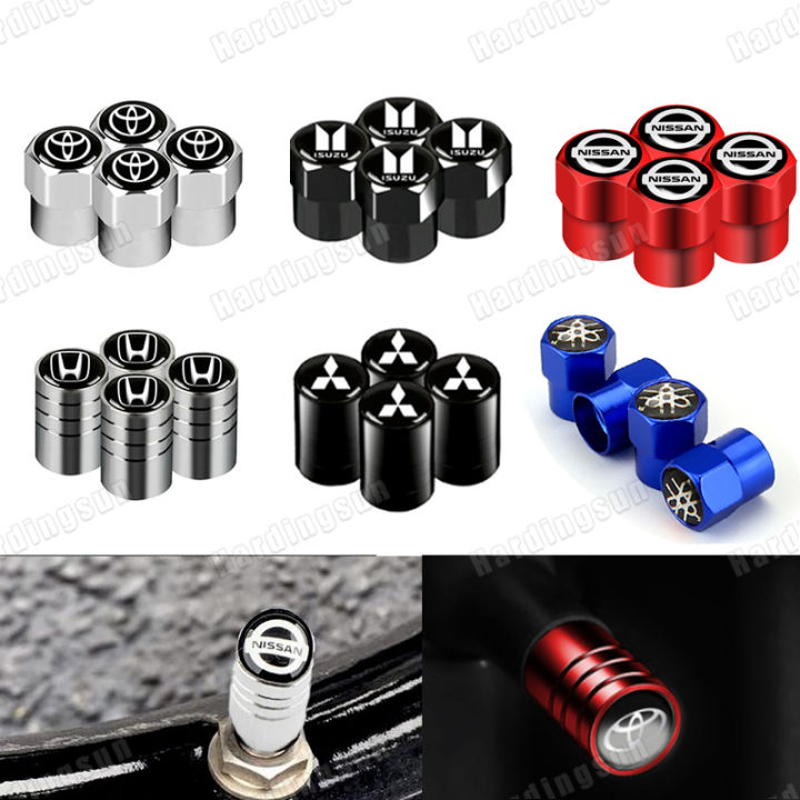 Hardingsun 4pcs Car Wheel Tire Valves Tyre Stem Air Caps Cover For ...