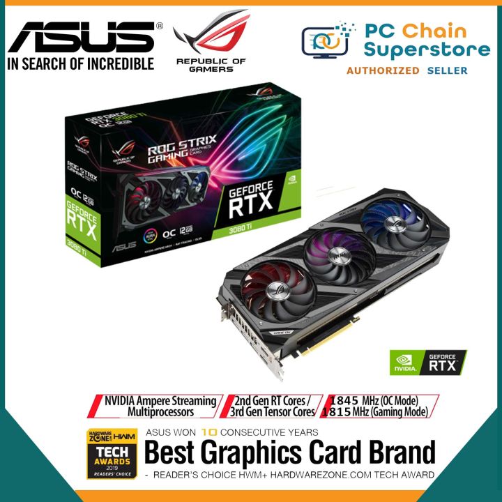 ASUS ROG Strix GeForce RTX™ 3080 Ti OC Edition 12GB GDDR6X Graphics ...