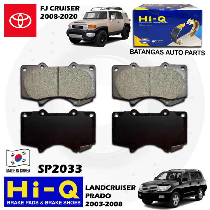 HI-Q FRONT BRAKE PAD TOYOTA LANDCRUISER PRADO 2003-2020 / FJ CRUISER ...