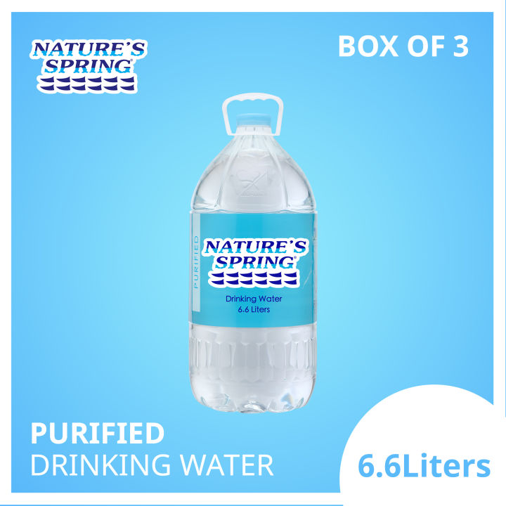 Nature's Spring Purified Water 6.6 Liters | Lazada PH