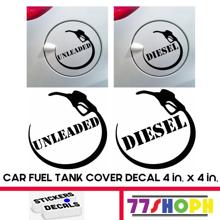 CAR FUEL TANK COVER DECAL 4 in. x 4 in. | Lazada PH