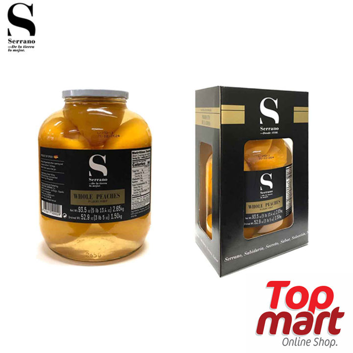 Serrano Whole Peaches in Light Syrup 2.65 Kg | Lazada PH