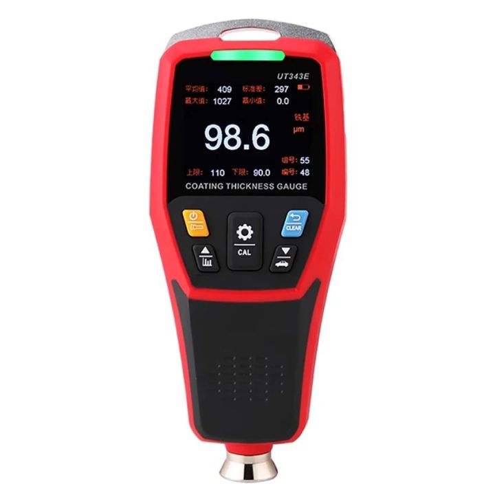 UT343E Coating Thickness Gauge 0-2000µm Digital Display Automotive ...