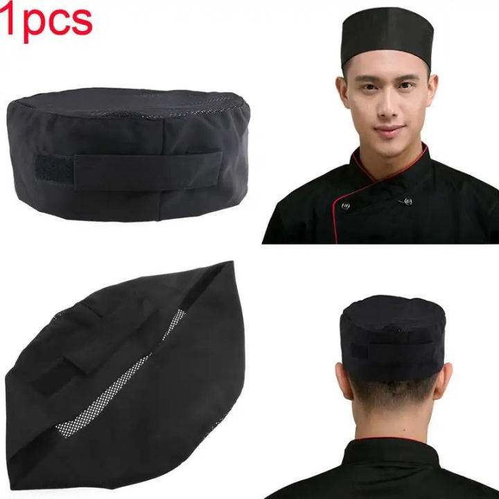 Premium Topi Koki Peci Jala / Topi chef Jala Cap Hap with mesh Peci ...