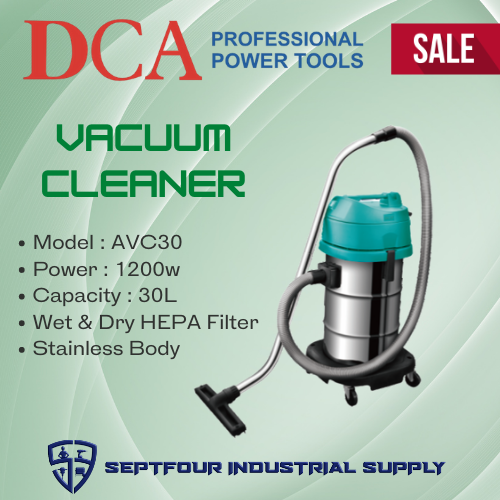 DCA 30Liters 1200w Wet & Dry Vacuum Cleaner AVC30 | Lazada PH