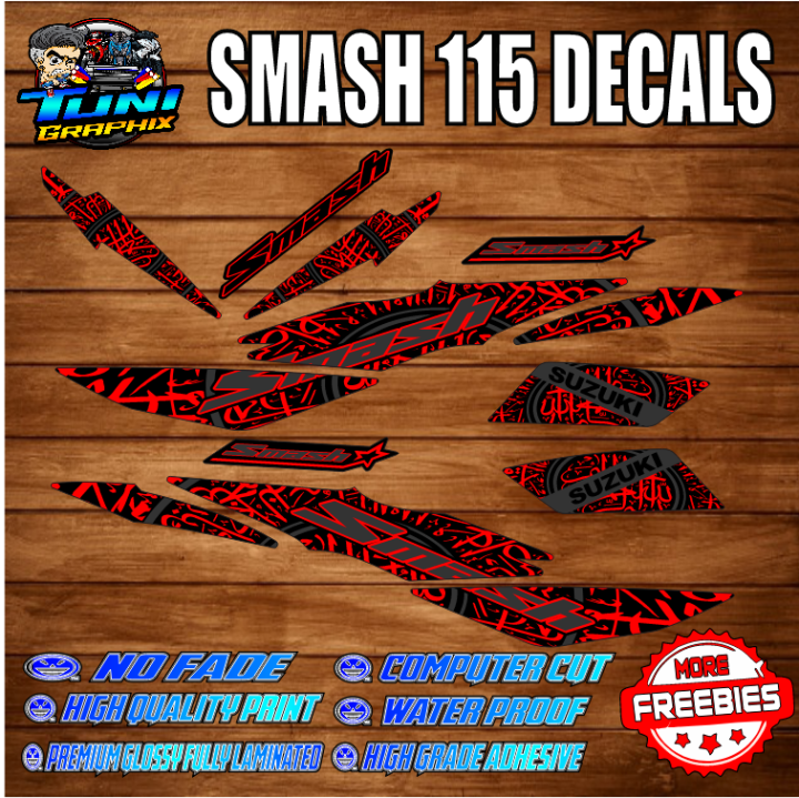 SMASH 115 Arabic Designs Stock Decals Sticker with freebies | Lazada PH