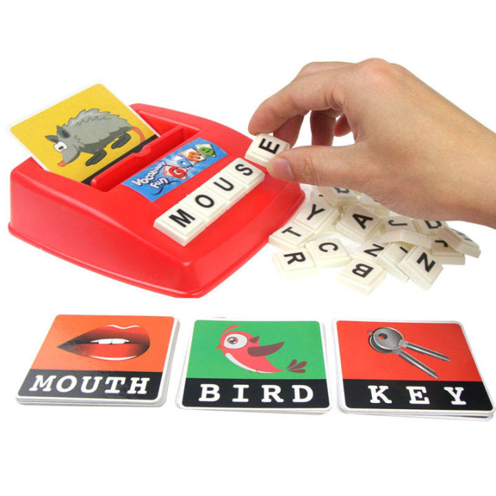 Pinkee early learning toys English alphabet letters spelling cards kid ...