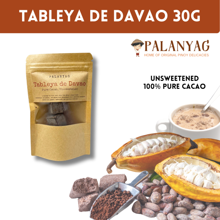 [3PCS ONLY - SAMPLER SIZE] Palanyag Tableya de Davao 30g – 100% Pure ...