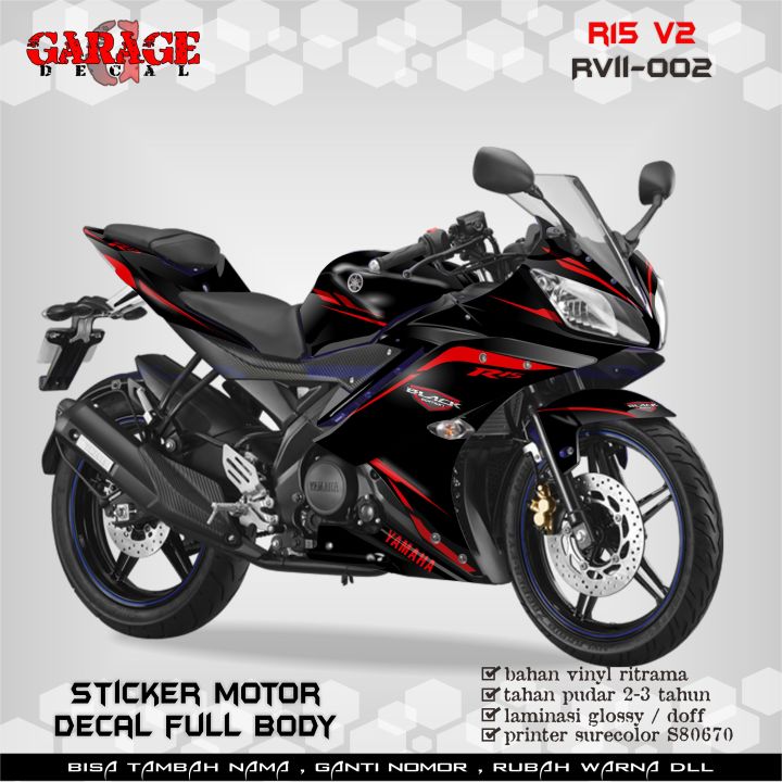 Decal R15 V2 Full Body Stiker R15 V2 Full Body RVII-002 | Lazada Indonesia