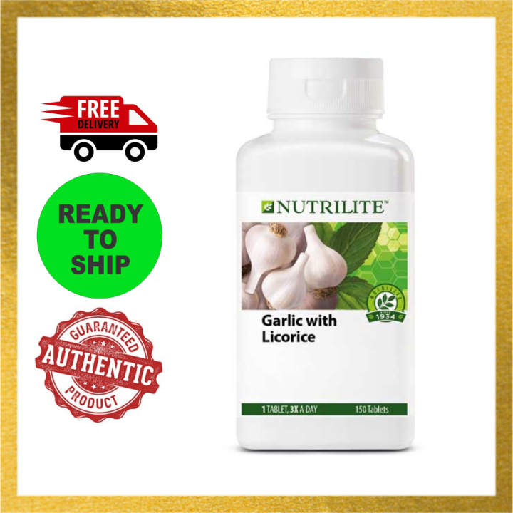 Amway NUTRILITE Garlic with Licorice (150 tab) 100% Amway Original ...