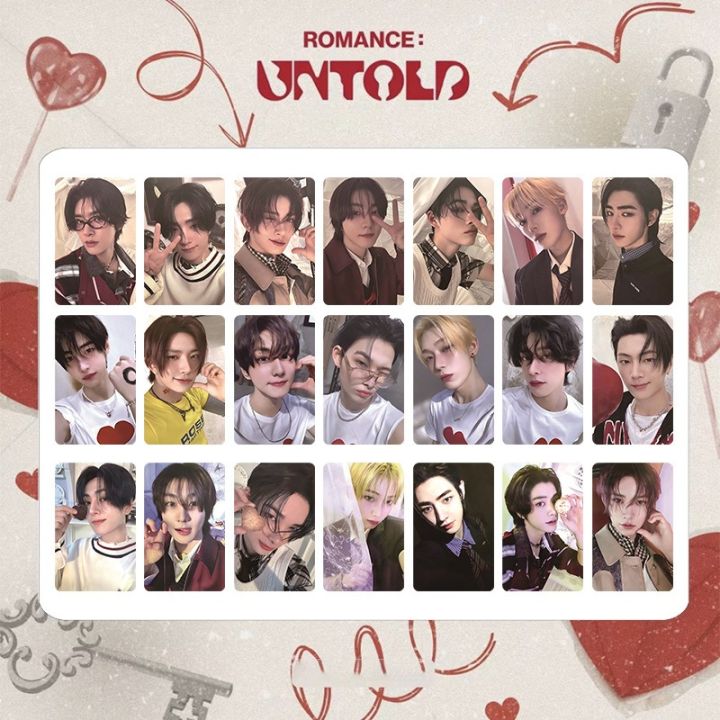 Enhypen ROMANCE UNTOLD Album PhotoCard Heeseung Jake Sunghoon Sunoo Jungwon Weverse Photo Cards ...