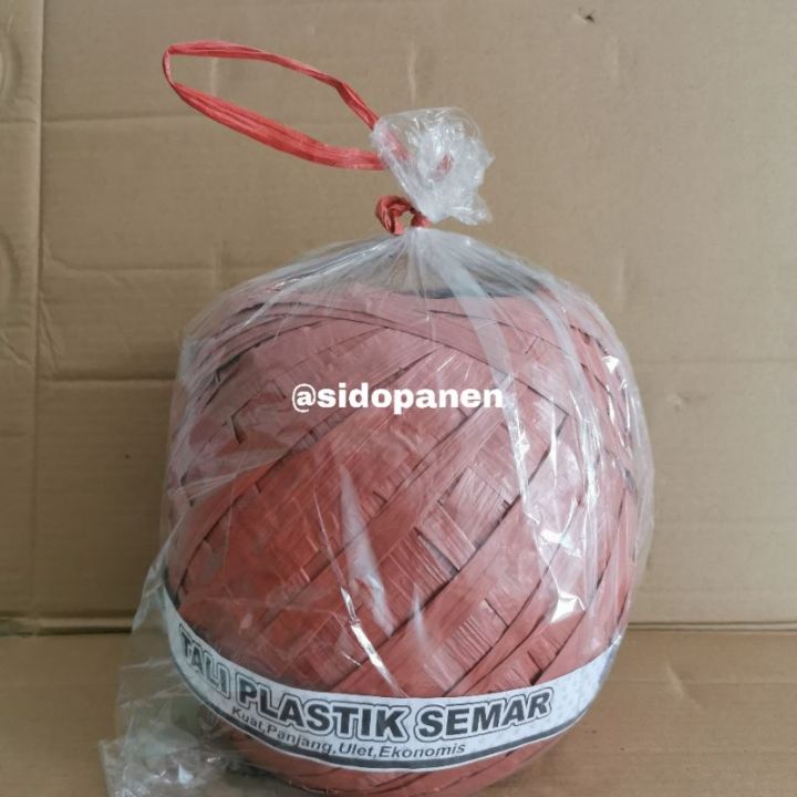 TALI RAFIA PLASTIK / TALI RUMPUT JEPANG MEREK SEMAR WARNA HIJAU MERAH ...