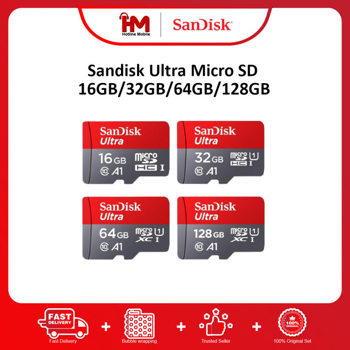 Sandisk Ultra Micro SD [16GB/32GB/64GB/128GB] | Lazada