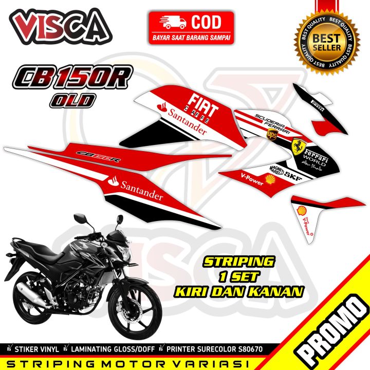 Striping CB150R Old Variasi - Stiker Honda CB 150R Lama Desain Ferrari ...