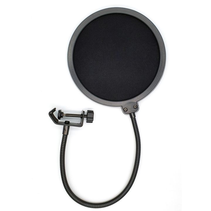 แผ่นกรองเสียง กันลม Pop filter mask shield protection กรองเสียง ใช้กับ ...