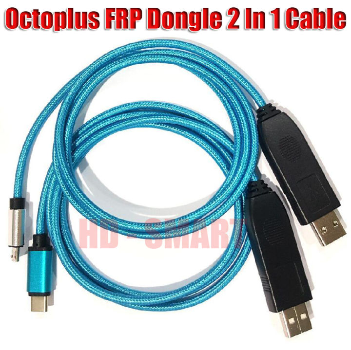Octoplus FRP Tool UART cable 2 in 1 set ( Micro + type C cable ) for octoplus FRP dongle / eft ...