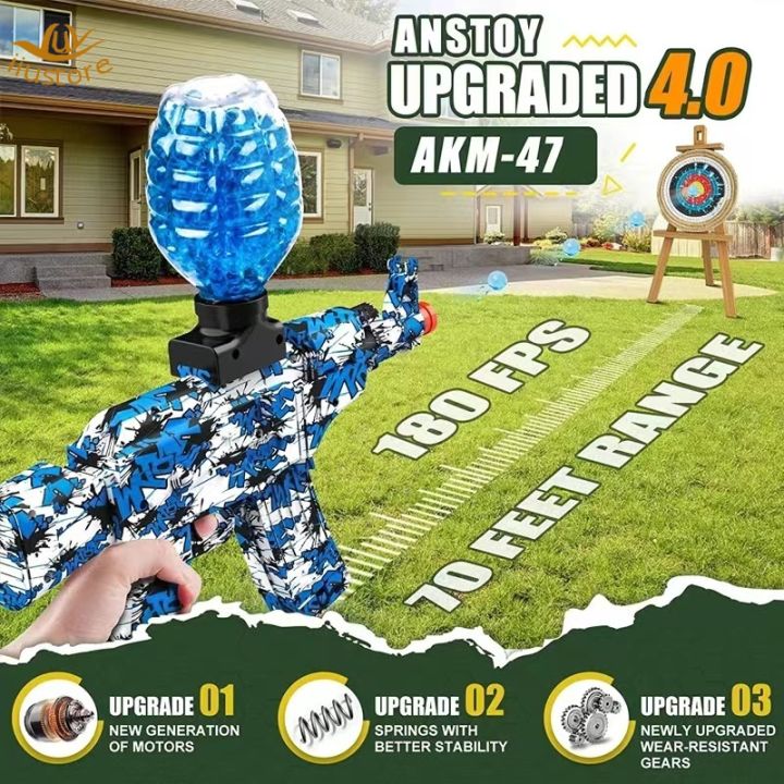 Gel Blaster Gun Automatic Electric Gel Splatter Ball Spray Gun Water ...