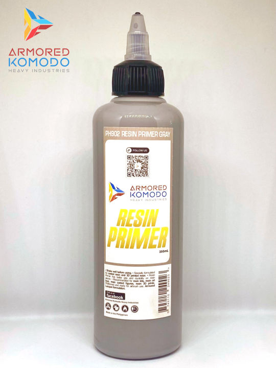 Resin Primer Gray PH902 250ml Armored Komodo Airbrush Hobby Paint ...
