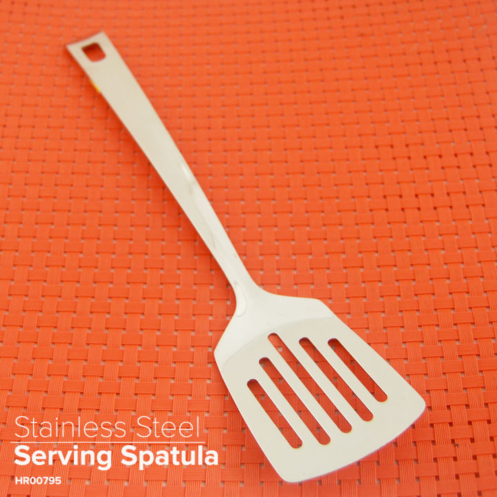 Lalique Slotted Serving Flat Ladle Stainless Steel Material with Hole ...