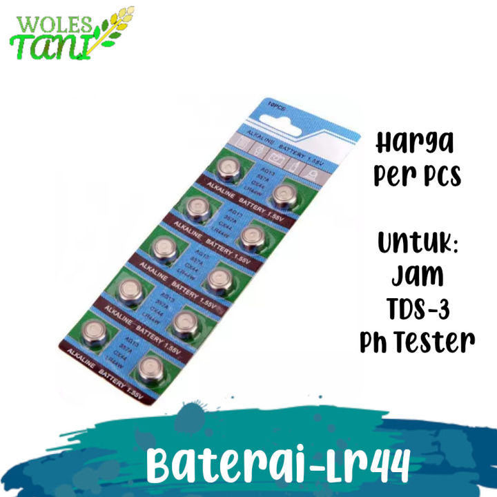 Baterai LR 44 Baterai Jam TDS 3 Ph Meter Untuk Hidroponik | Lazada ...