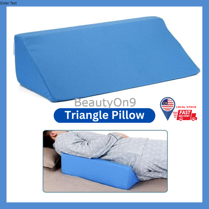 (LOCAL STOCK) Elderly Patient Triangle Wedge Pillow for Bedridden High ...