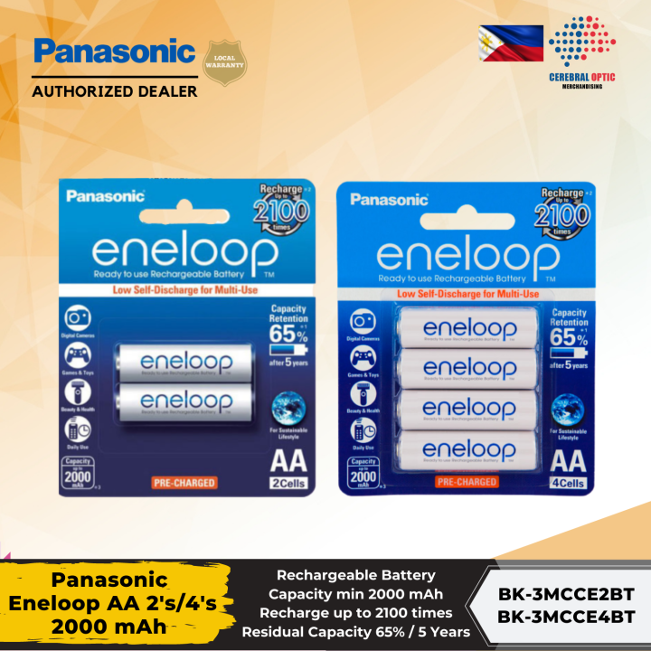 PANASONIC ENELOOP AA 2000mAh 2100X Cycle ( 2pcs & 4pcs) - CEREBRAL ...