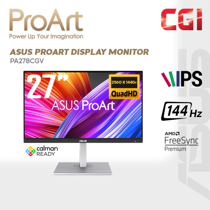 Asus 27" Proart PA278CGV IPS QHD Freesync 144Hz HDR400 95% DCI-P3 Color ...