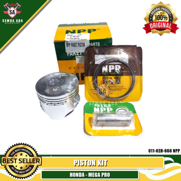 [ NPP ORIGINAL 100% ] PISTON KIT - PAKET SEHER NPP MEGA PRO (JENONG ...