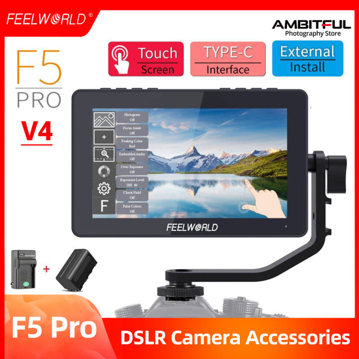 FEELWORLD F5 PRO V4 6 Inch Touch Screen 3D LUT DSLR Camera Field ...