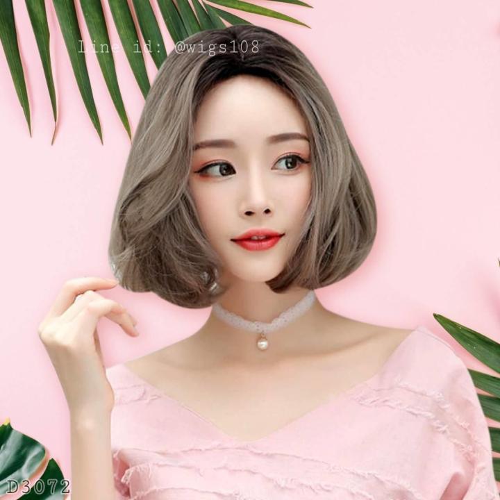 วิกผมบ๊อบแสกกลาง (D3072) วิกผม วิกผมคุณภาพดี เกรดพรีมี่ยม เส้นไหมไม่เงา ...