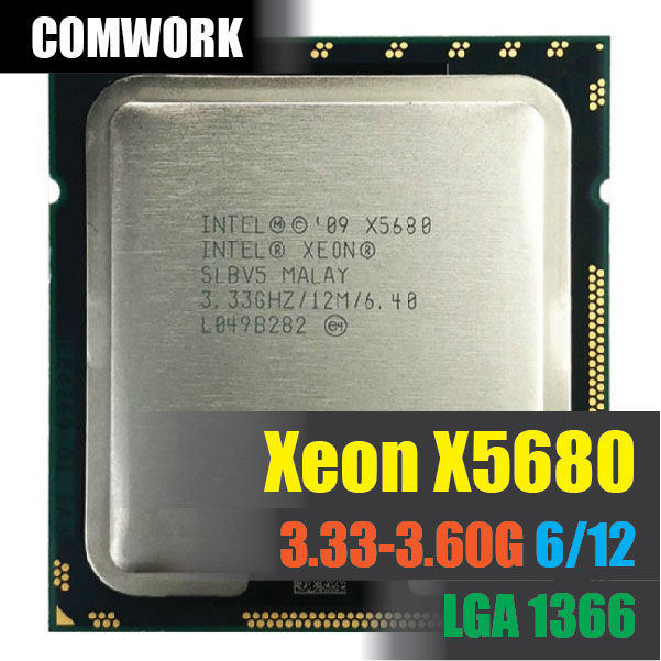 ซีพียู Intel XEON X5680 LGA 1366 CPU PROCESSOR X58 MAC PRO 2010 2012 ...