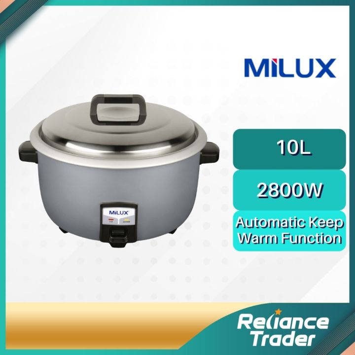 Milux 10L Commercial Rice Cooker 2800W MRC-5200 | Lazada