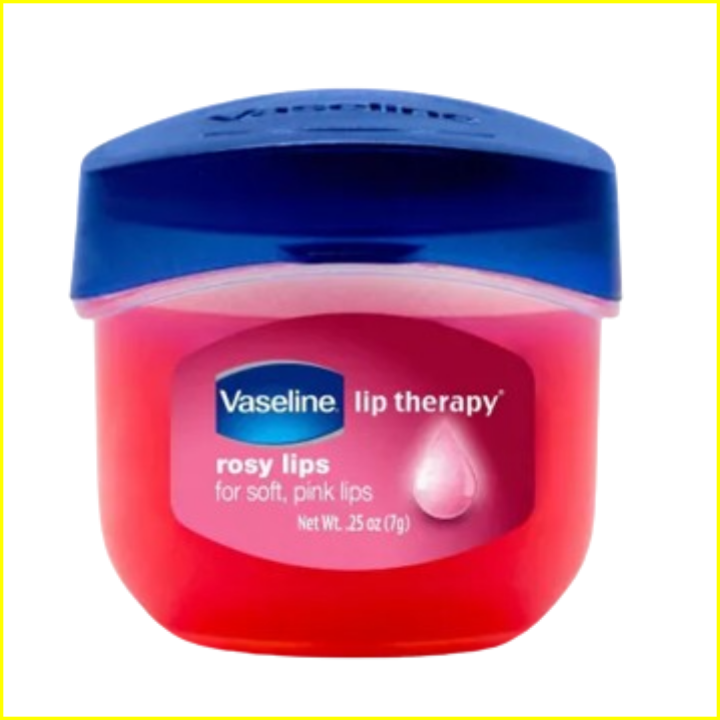 Vaseline Lip Therapy Rosy Lips Petroleum Jelly Lip Balm Mini 7g Soft ...