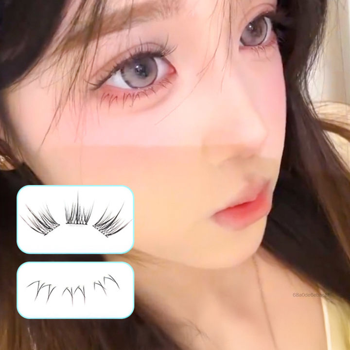 Glues/Glue Free Style Lash Extension Natural Ultra-Light Fake Lashes ...