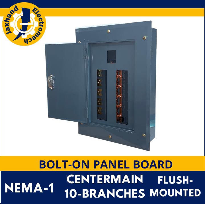 Panel Board 10 Branches Bolt-On Type Center-Main Flush-Mounted Gauge ...