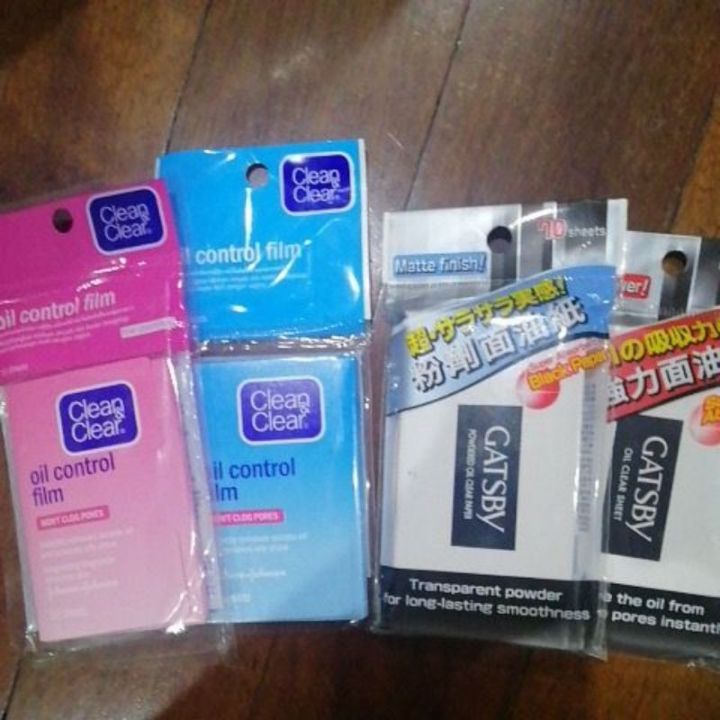 Clean Clear /gatsby oil control film....per pack | Lazada PH