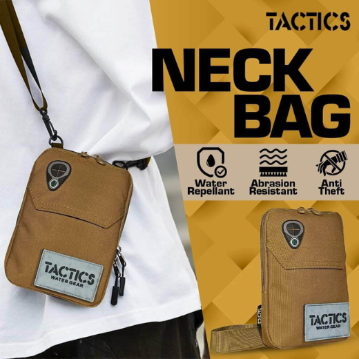 Tactics Neck Bag Sling Bag and Travel Cross Body & Shoulder Bags Water ...